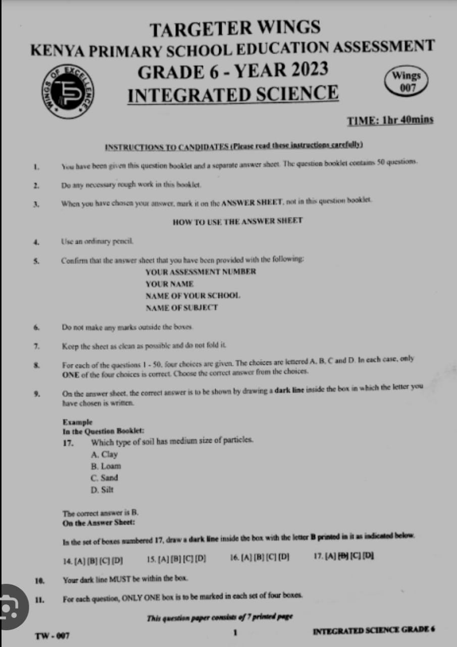 PRIMARY SCHOOL EXAMS